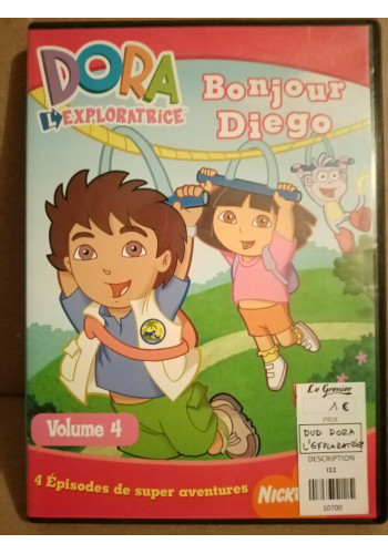 Dora L'Exploratrice Volume 4 Bonjour Diego DVD